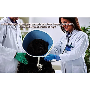 Dog Cone Collar for Large Dogs, Adjustable Soft Pet Cone for Dogs to Stop Licking Wound After Surgery, Dog Cone Alternative Pet E-Collar, Cone for Dogs After Surgical Recovery Collar