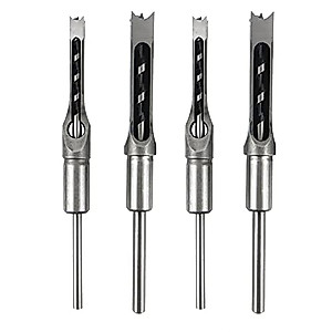 Square Hole Drill Bit Countersink Drill Bit for Wood Tenoning, Long Seam and Square Hole Making (6mm)