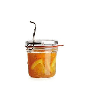 Luigi Bormioli Lock Eat Canning, Preserving & Serving Food Jar, 11.75 oz