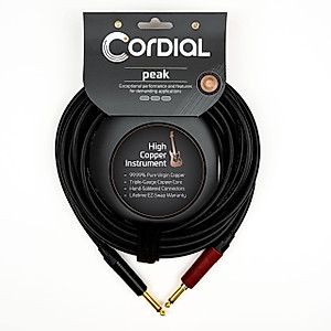 Cordial CSI 3 TOP Performance Guitar Cable-Silent-PP 3.0 Metre Silent Jack/Jack 6.3 MM Mono Gold Contacts: CGK 175 Cable