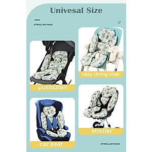 TOPOQ Baby Stroller Insert Stroller Head and Body Support Cushion Car Seat Insert Universal Pram Seat Cushion Stroller Liner Pushchair Seat Cushion Pad for Baby High Chair Buggy Bassinet