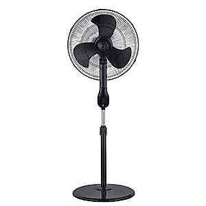 Utilitech 18-in 3-Speed Indoor Stand Fan With Timer and Remote Control