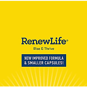 Renew Life Adult Probiotics 50+, 30 Billion CFU Guaranteed, Probiotic Supplement for Digestive & Immune Health, Shelf Stable, Gluten Free, Extra Care, For Men & Women, 60 Capsules