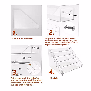 PMMASTO Tiered Spice Rack, Seasoning Organizer, Clear Acrylic Vertical Shelves Can Organizer for Countertop, Cabinet, Pantry, Kitchen Organization & Storage - 5 Tier