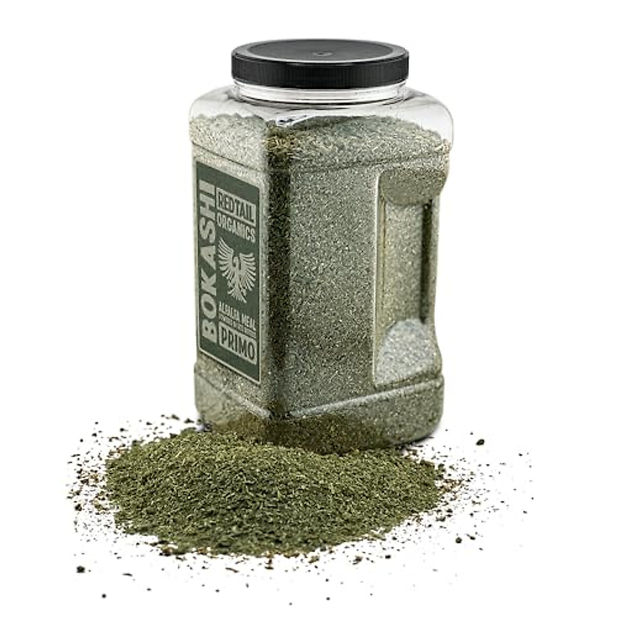 Redtail Organics Bokashi Primo with Alfalfa Meal: A Quick and Easy Way to Compost Food Waste and Give Your Soil A Nutrient-Rich Boost. Powered by RTO Biotics! (Primo 1 Gallon)