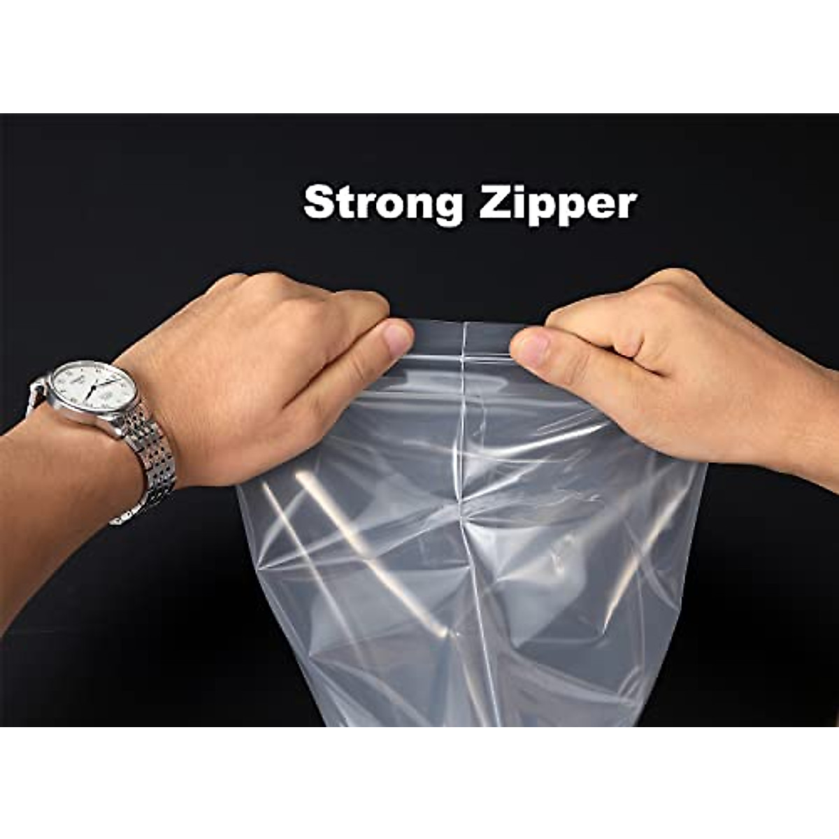 Foopama 200PCS 1" x 1" 4Mil Small Clear Zip Bags, Reclosable Mini Zip Plastic Baggies Heavy Duty Lock Poly Bag For Jewelry Pill Beads Coin Thick Zipper