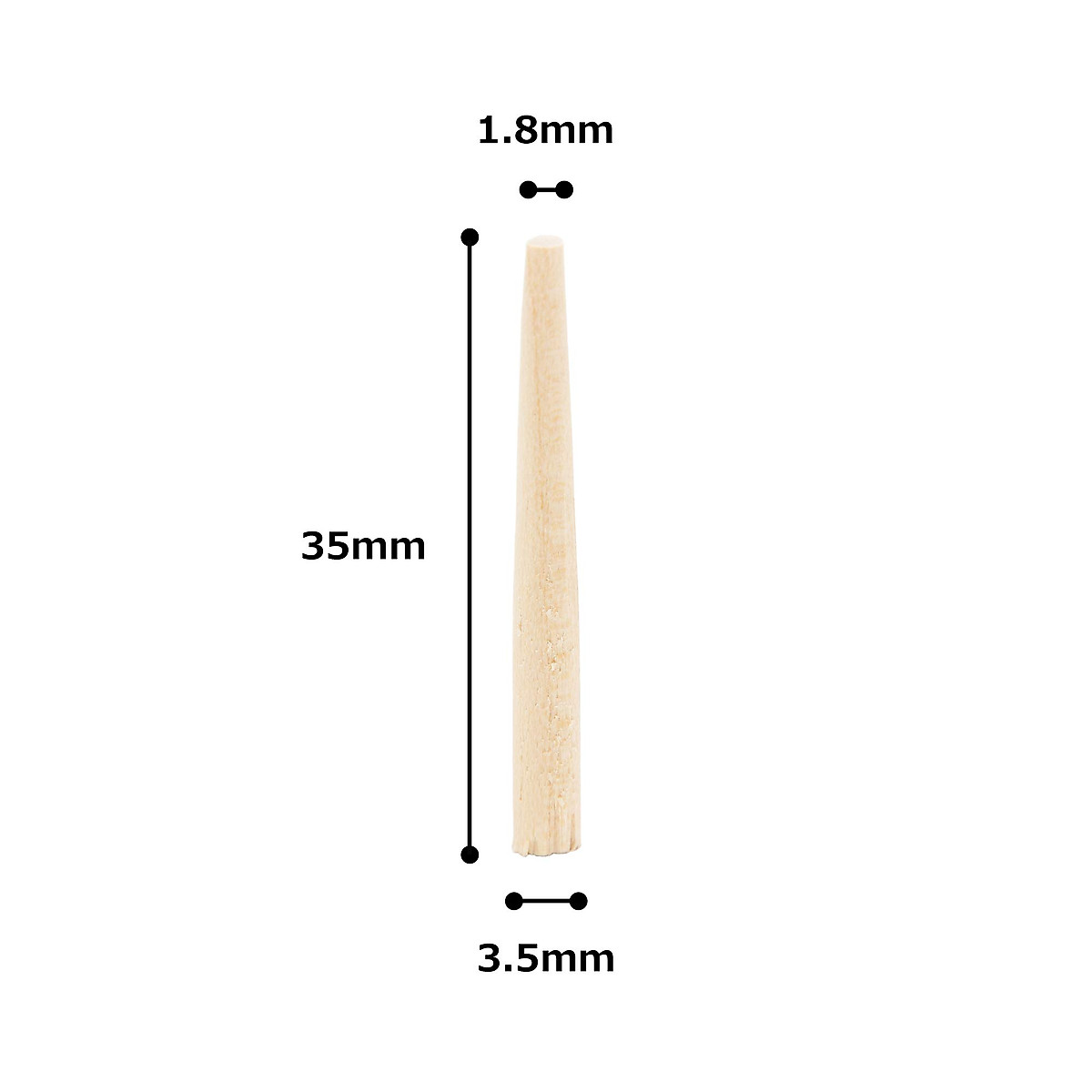 KAKURI Taper Drill Bit for Wooden Nails 9/64 inch (3.5mm), 1/4 inch Hex Shank, Titanium Coated