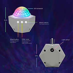 ENBRIGHTEN Galaxy Projector Light, Plug in, Night Light, Galaxy Ceiling Projector, Night Light Projector, Star Galaxy Projector, Galaxy Ceiling Projector for Bedroom, Playroom, and More, 70334-T1