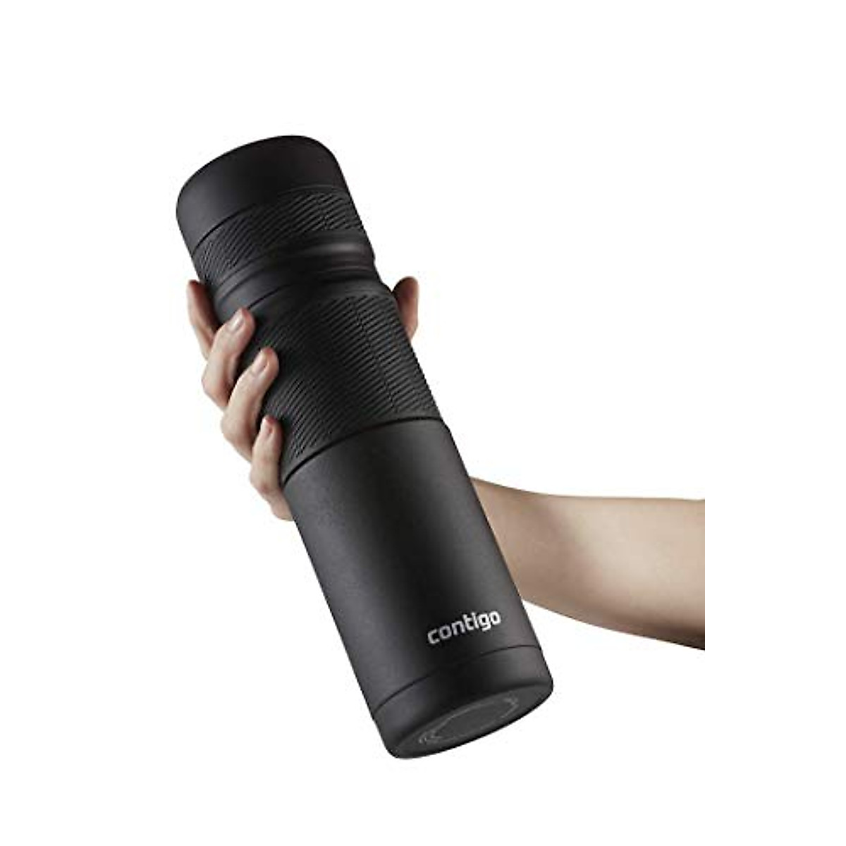 Contigo Thermal Bottle Thermalock Travel Mug, Stainless Steel Thermal Mug, Vacuum Flask, Leakproof, Coffee Mug with BPA Easy-Clean Lid, Matte Black, 740 ml