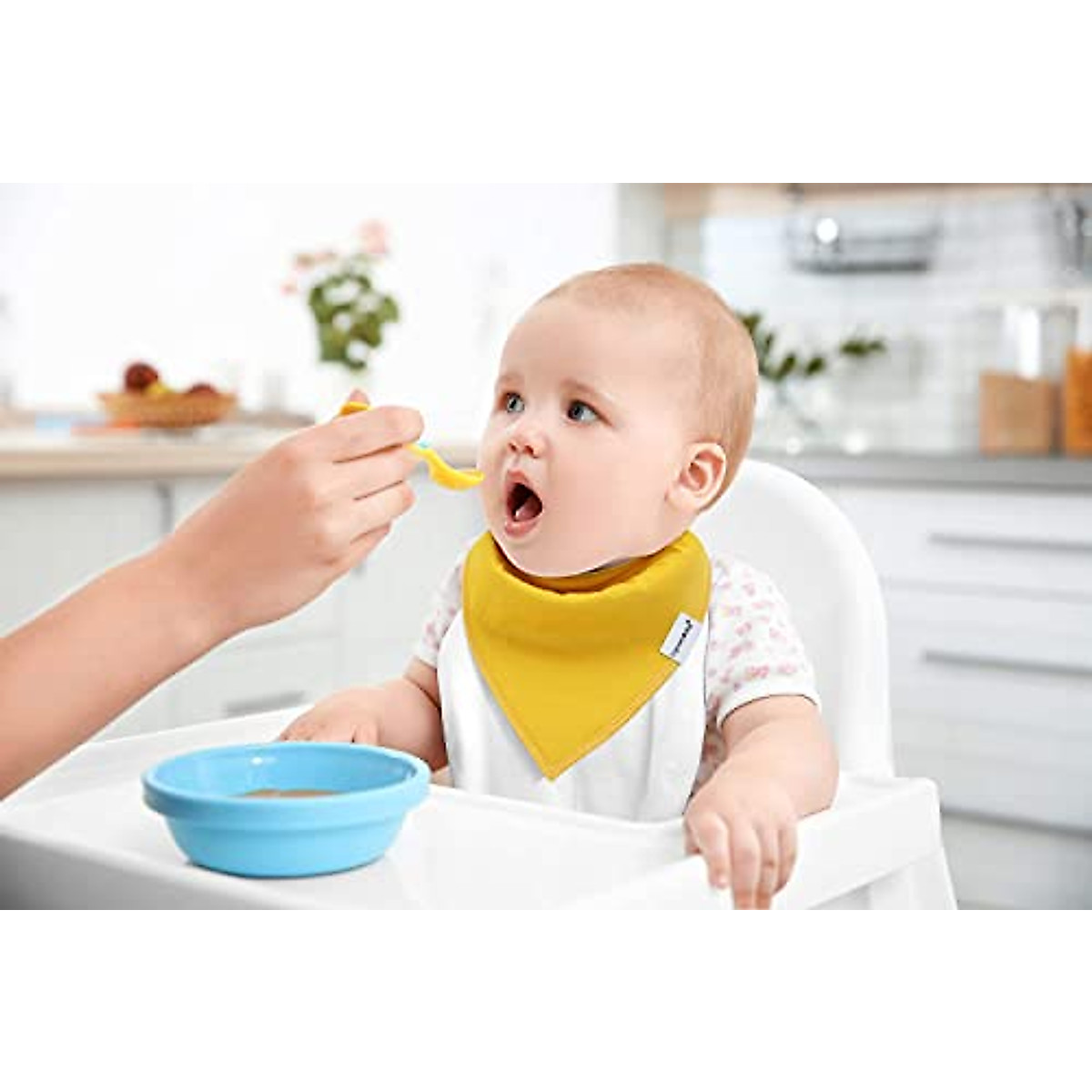 Baby Bandana Drool Bibs for Boys and Girls, Solid Colors,12 Pack Baby Bibs for Teething and Drooling, Organic Cotton Bibs