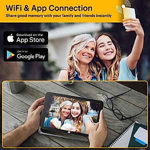 KODAK 10.1 Inch Smart Digital Photo Frame, 4000mAh Battery, 1920x1200 G+G IPS Touch Screen WiFi Digital Picture Frame, Built in 32 GB Memory, Auto-Rotate, KODAK APP, Gifts for Friends Family