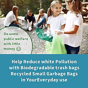 Aoriyar 1.2 Gallon Compostable Trash Bags, 120 Count, Green, 5 Liters