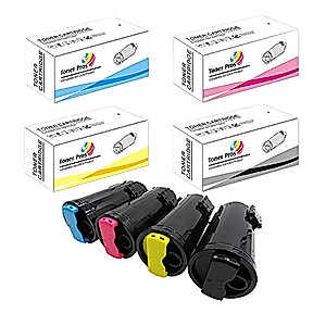 TONER PROS (TM) Remanufactured Toner Replacement for Xerox Versalink C500 C505 Printers 4-Color-Pack: 106R03862, 106R03863, 106R03864, 106R03865 (Black 5,000 & Colors 5,200 Pages)