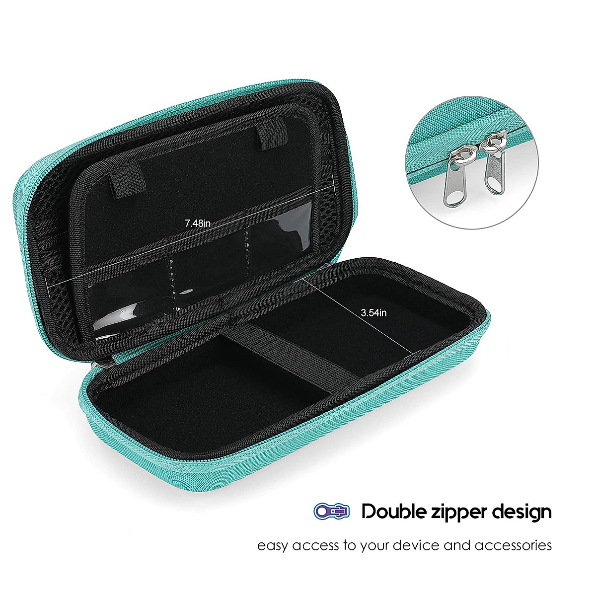 ProCase Hard EVA Case for Texas Instruments Ti-84 Plus CE, Durable Travel Storage Carrying Box Protective Bag for Ti-84 Ti-83 Ti-85 Ti-89 Ti-82 Plus/C CE Graphing Calculator and More –Mint