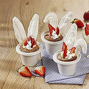 HONBAY 20PCS Resin Cute Rabbit Miniature Figurine Micro Landscape Decorations Fairy Gardens DIY Ornaments Decorations Succulents Plant Decoration Bunnies Cake Topper