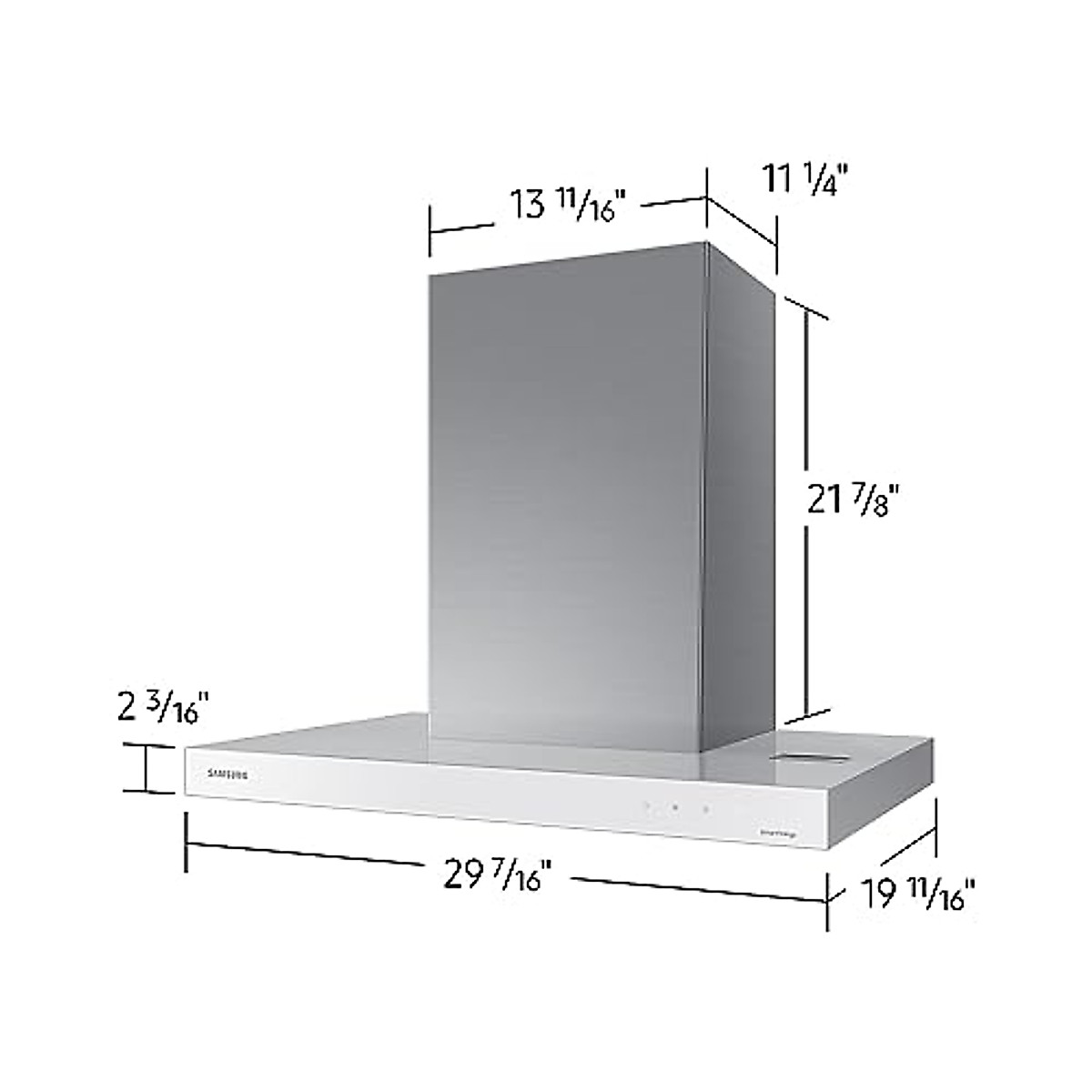 Samsung 30" Bespoke Smart Wall Mount Hood in Clean White, NK30CB600W12AA