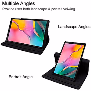 Case for Samsung Galaxy Tab A 10.1 2019, 360 Degree Rotating Stand Smart Case for Samsung Tab A 10.1 Inch Tablet [SM-T510/T515] 2019 Release (Love Heart)