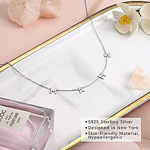 MILACOLATO Mama Necklace 925 Sterling Silver Mother Necklace 14K White Gold Plated Mom Necklaces Mother's Day Gifts for Mom New Mum Grandma Women Wife