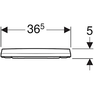 Geberit K13689 iCon Toilet Seat Slim Design with Soft-Close Mechanism and Quick Release White