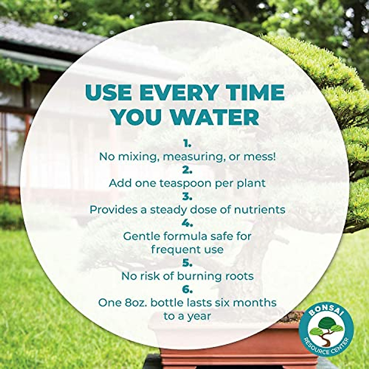 Bonsai Tree Food | Liquid Fertilizer for Bonsai Trees - 8 Fluid Ounces