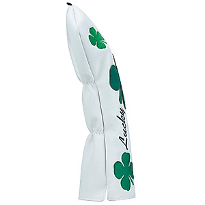 CRAFTSMAN GOLF Green Lucky Clover White Driver Headcover Cover (Driver Cover)