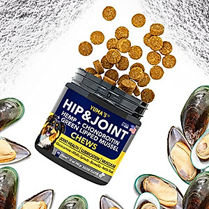 YUMA'S Hemp Calming Chews for Dogs with Anxiety and Stress (135 Chews)