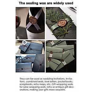 20 Pcs Premium Mailable Glue Gun Sealing Wax Sticks for Wax Seal Stamp, Great for Wedding Invitations, Cards Envelopes, Snail Mails, Wine Packages, Christmas Gift Wrapping (Vintage Gold)