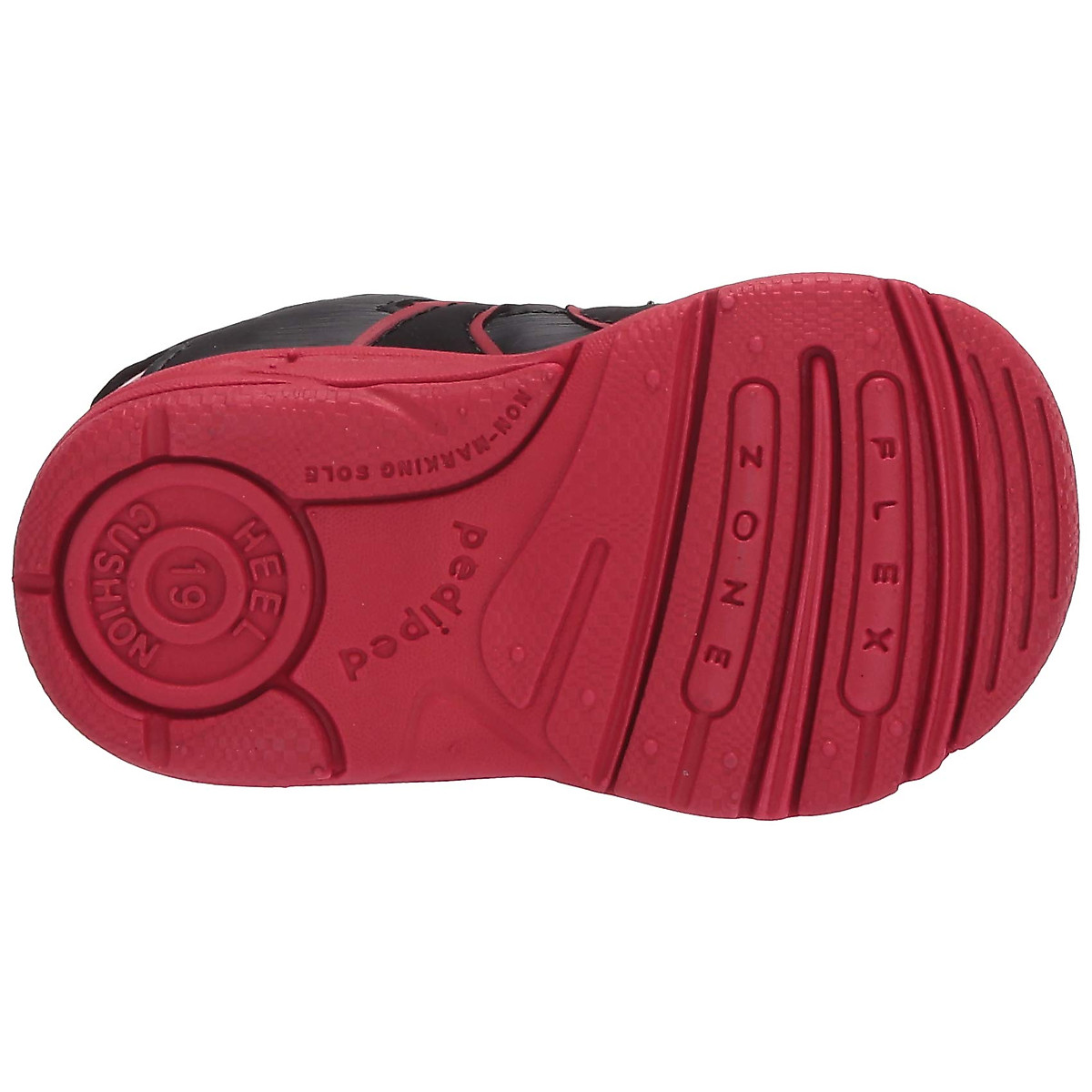 pediped baby-boys Sneaker Crib Shoe, White Grey, 2.5-3.5 M US