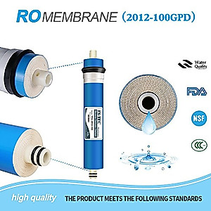 FS-TFC Reverse Osmosis Membrane 100 GPD Replacement Filter RO Membrane Universal Compatible Replacement RO Fits Residential Water Filter Purifier 1-Pack