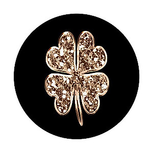 Elegant Four Leaf Clover, Good Luck Symbol, 4 Leaf Clover PopSockets PopGrip: Swappable Grip for Phones & Tablets