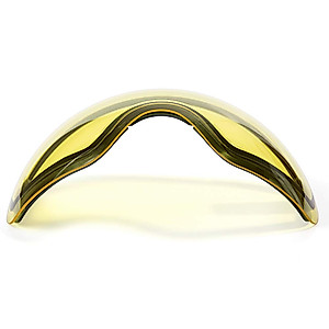 COPOZZ G7 Ski Goggles Anti-Fog Spherical Frameless Ski Snowboard Snow Goggles 100% UV400 Protection Anti-Slip Strap for Men Women (G7-Yellow Lens Only-VLT 60.9%)