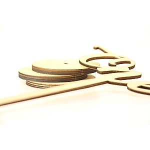 Activ8 Elegant Wooden Wedding Table Numbers | 13-25 Pack | Calligraphy Sticks Including Extra Thick Solid Base | Reception Party Home Decoration Centerpiece (Numbers 13-25, 10 inches 25cm)