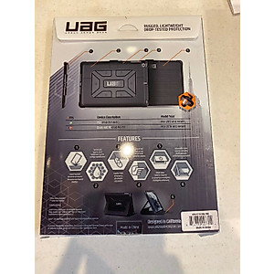 URBAN ARMOR GEAR [UAG] Folio iPad 9.7 (2017 5th Gen & 2018 6th Gen) Metropolis Feather-Light Rugged [Midnight] Military Drop Tested iPad Case