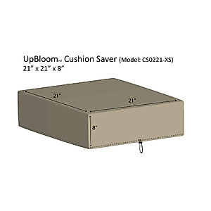 UpBloom | Waterproof Seat Cushion Covers - Quick On/Off for Easy Storage, Lightweight Outdoor Chair Cushions Cover, Washable Covers for Patio Chair Cushions, Outdoor Cushions Cover for Patio Furniture