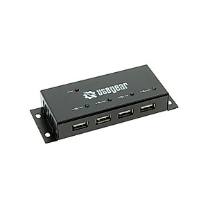 4-Port USB 2.0 Mini Metal High-Speed Hub