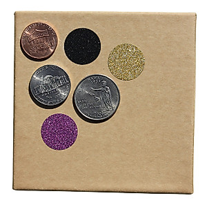 Royal Green Glitter Gold Circle Stickers 3/4 Diameter - Envelope Seals - 0.75 inch 19mm Rounds - 200 Pack