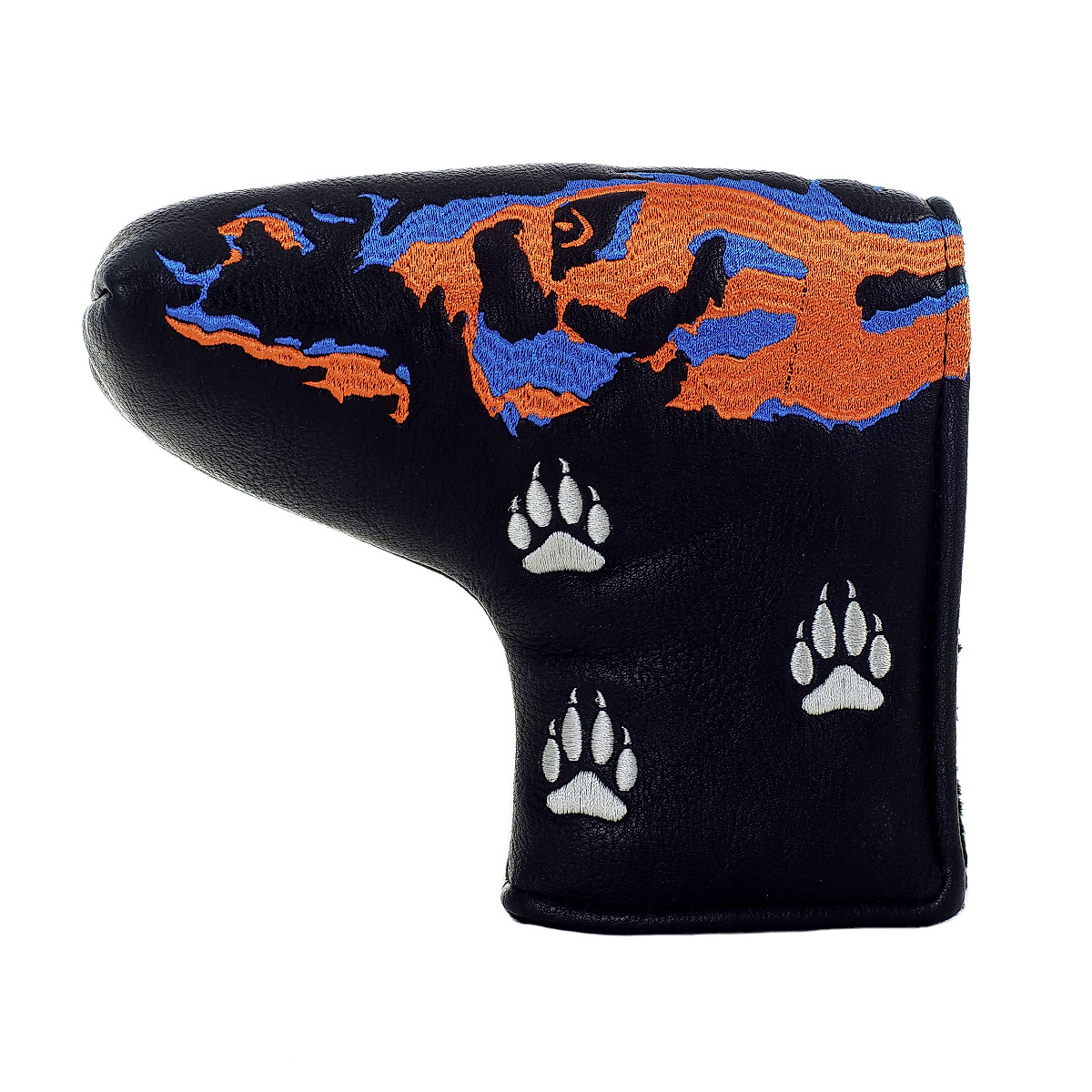 Wolf Head Blade and Midsize Mallet Putter Headcover, Black