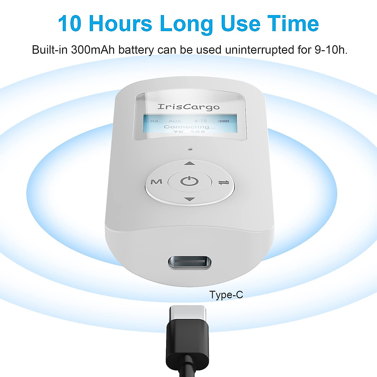 Bluetooth 5.0 Transmitter and Receiver 3 in 1, Dual Pairing Bluetooth Audio Transmitter Receiver Wireless Adapter with LCD Display 3.5mm AUX Stereo Output for TV, PC, Car, Headset, Earbud