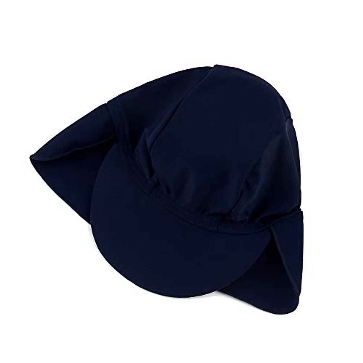 Baby One Piece Zip Swimsuit UPF 50+ Sun Protection Beach Sunsuit (White&Navy, 6-9 Months)