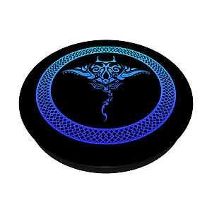 Stingray Polynesian Tribal Design for Stingray Lovers PopSockets Swappable PopGrip