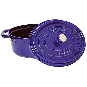 Staub Oval Cocotte Oven, 7 quart, Dark Blue