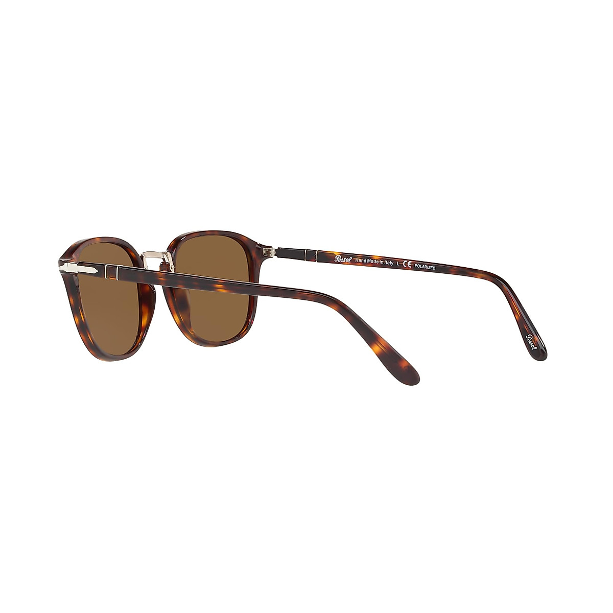 Persol PO3186S Round Sunglasses, Havana/Brown Polarized, 53 mm
