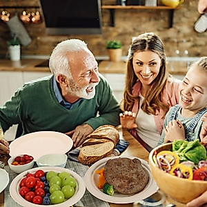 Moretoes 125 Pack 7 Inch Compostable Paper Plates, Plates Disposable Heavy Dutys, Natural Sugarcane Bagasse, Microwavable Plates Bulk (Unbleached)