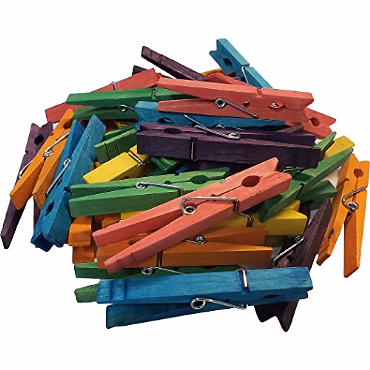 Teacher Created Resources STEM Basics: Multicolor Clothespins, Pack of 50