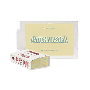 60M Packed Glue Boards by Catchmaster - 60 Traps Pre-Baited, Ready to Use Indoors Mouse Rodent Insect Reptile Snake Sticky Adhesive Long-Lasting Foldable Tunnel Disposable Non-Toxic - Made in The USA