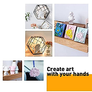 Falling in Art 1lb Plaster of Paris Powder - Plaster Hand Mold Casting Kit Powder, Gypsum Cement, Pottery & Ceramic Plaster Powder for Crafts, Sculpture, Diorama and Home Decor