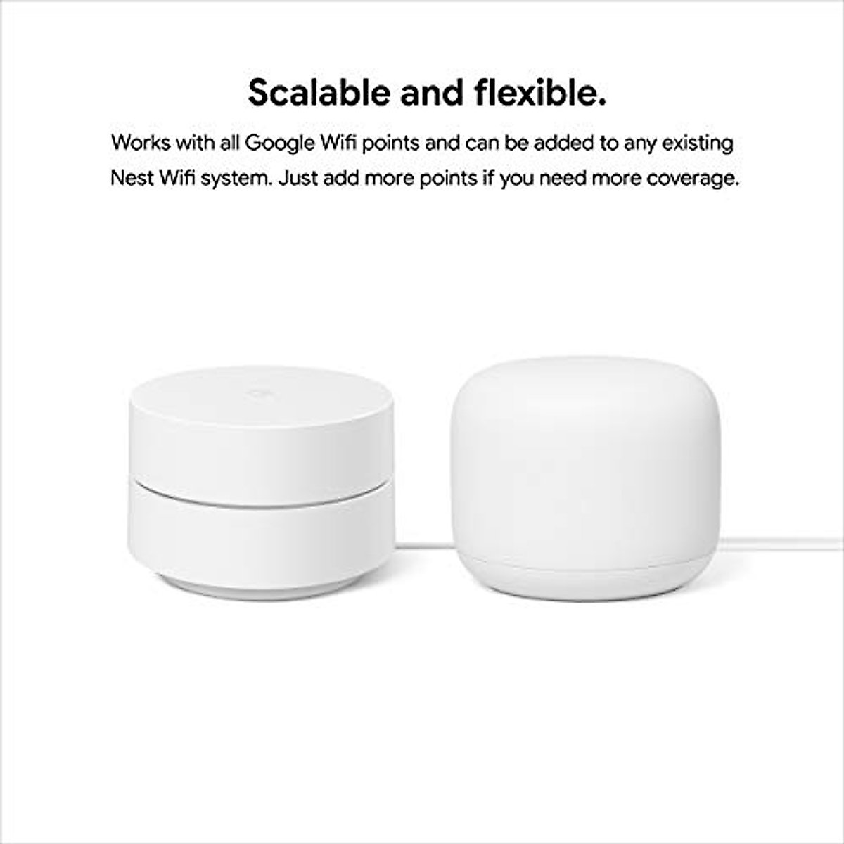 Google Wifi - AC1200 - Mesh WiFi System - Wifi Router - 4500 Sq Ft Coverage - 3 pack