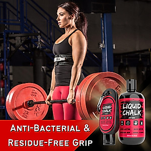 PowerGrip Liquid Chalk - Ultimate Grip Enhancer for Gym, Weightlifting, Climbing & Powerlifting - Long-Lasting Gymnastics Chalk for Rock Climbing, Cheer, and Lifting - Superior Hold, No Mess