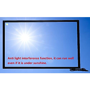 21.5 Inch Multi Points IR Touch Screen, Infrared Touch Screen Panel, USB Free Driver with Tempered Glass for Kiosks, Touch Screen Monitor, Interactive Device Machine