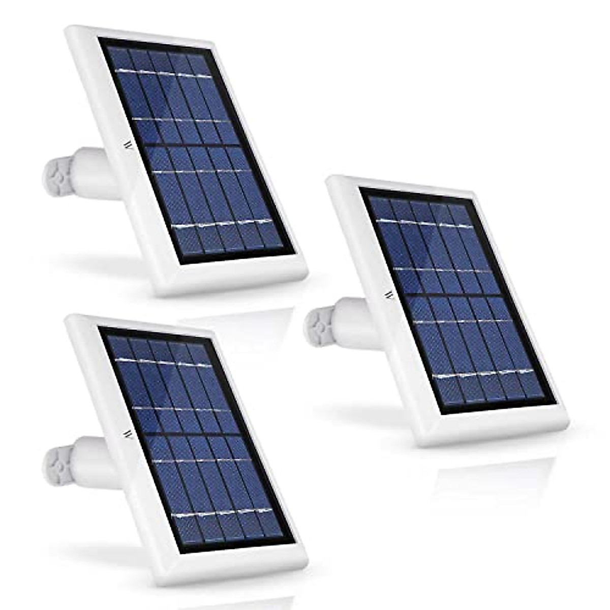 Wasserstein 2W 6V Solar Panel with 13.1ft/4m Cable Compatible with Arlo Ultra/Ultra 2, Arlo Pro 3/Pro 4, & Arlo Floodlight ONLY (3-Pack, White) - Camera Not Included